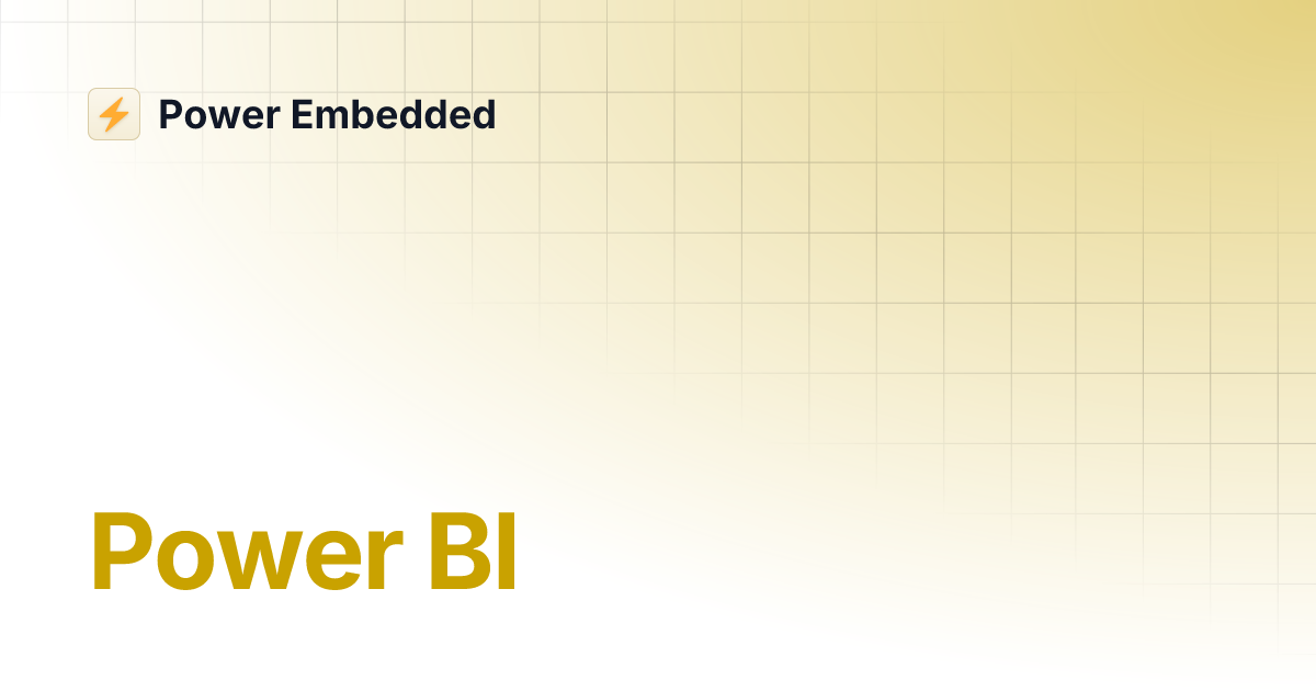 Power BI | Power Embedded