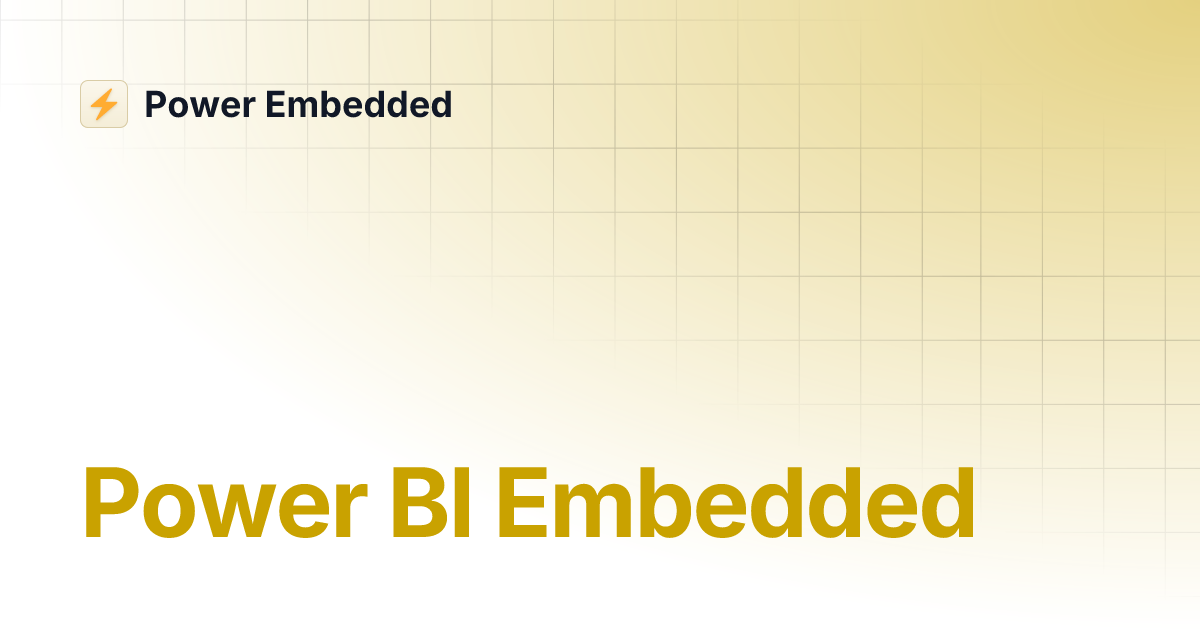 Power BI Embedded | Power Embedded
